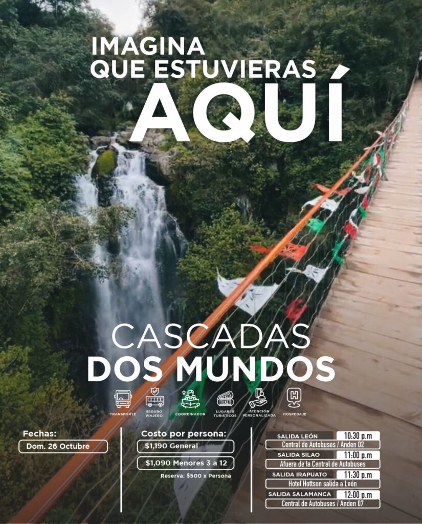TOUR CASCADAS DOS MUNDOS - HOLA MEXICO TOURS